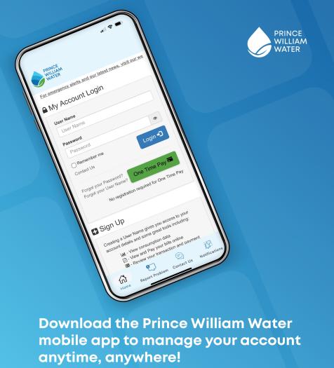 Prince William Water Mobile App | Prince William Water